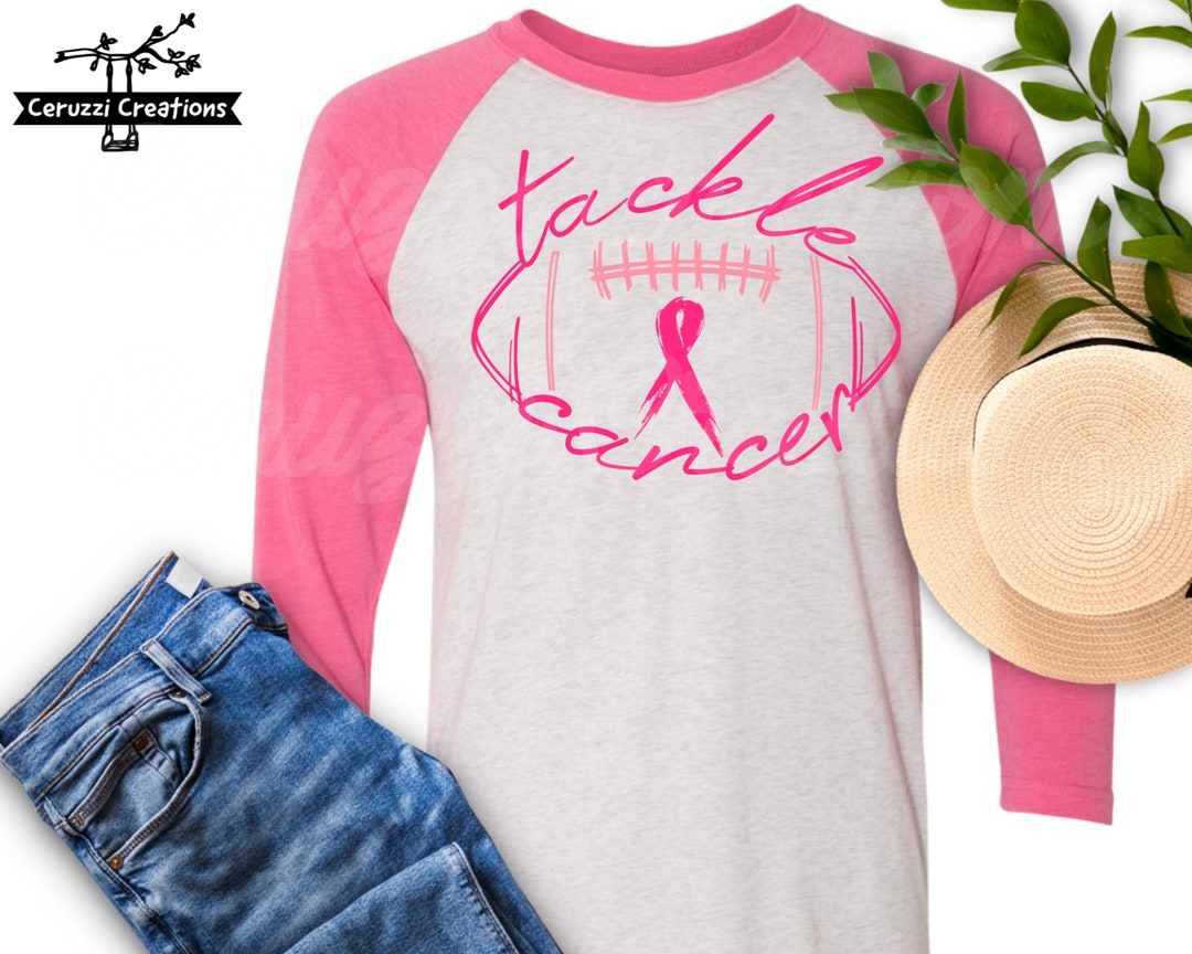 Tackle Cancer SVG| Tackle Cancer Shirt SVG| Breast Cancer Awareness SVG ...