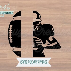 Football Player Split Design SVG| Football Player SVG| Football SVG ...