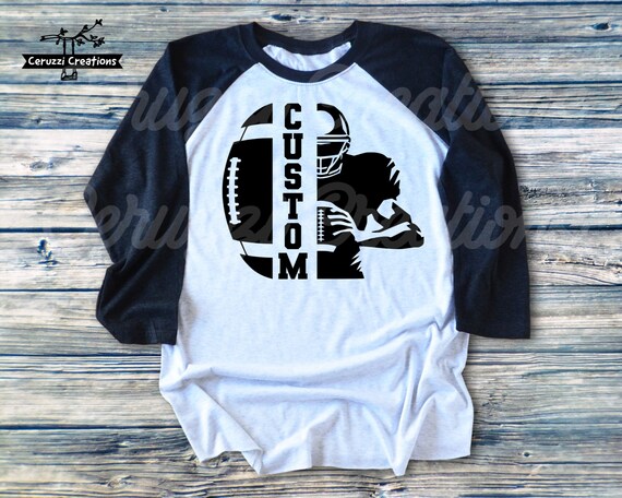 Football Player Split Design SVG Football Player SVG - Etsy