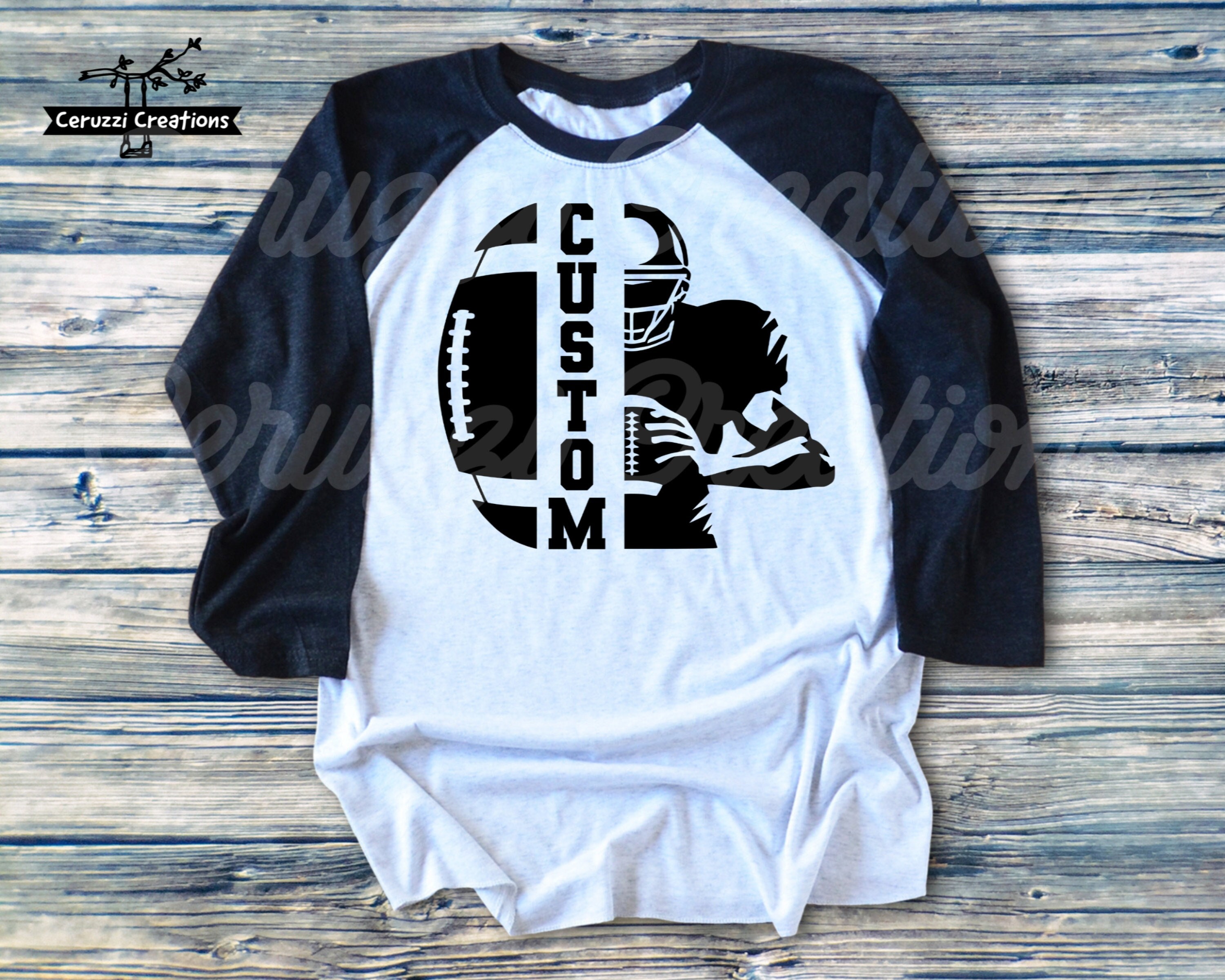 Football Player Split Design SVG Football Player SVG - Etsy