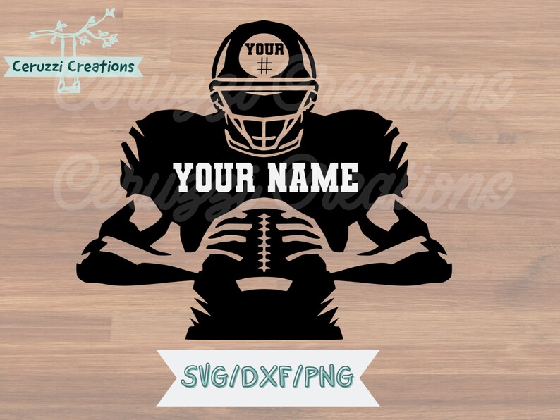 Football Player SVG Football SVG Custom Football Shirt SVG - Etsy