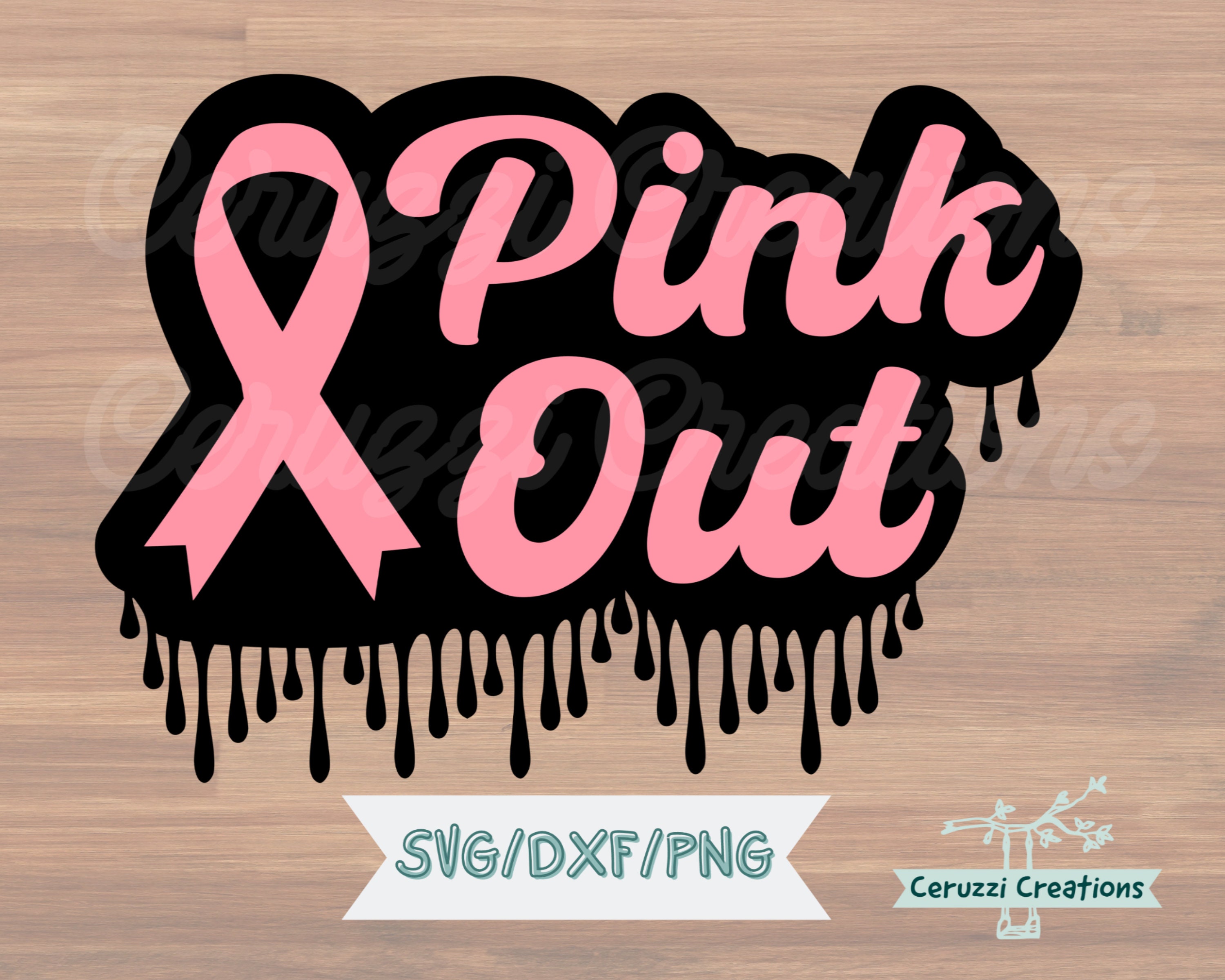 Pink Out SVG| Pink Out Drip SVG| Breast Cancer Awareness SVG| Breast ...