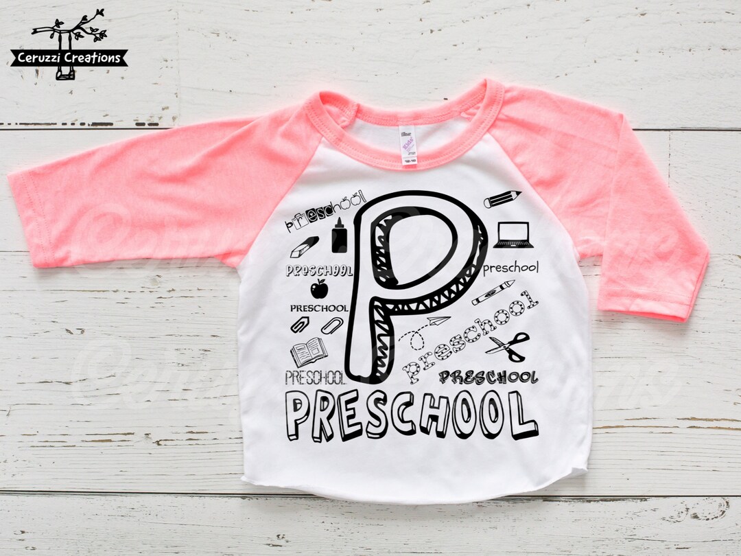 Tipografía preescolar SVG/ Preescolar SVG/ Camisa preescolar SVG ...