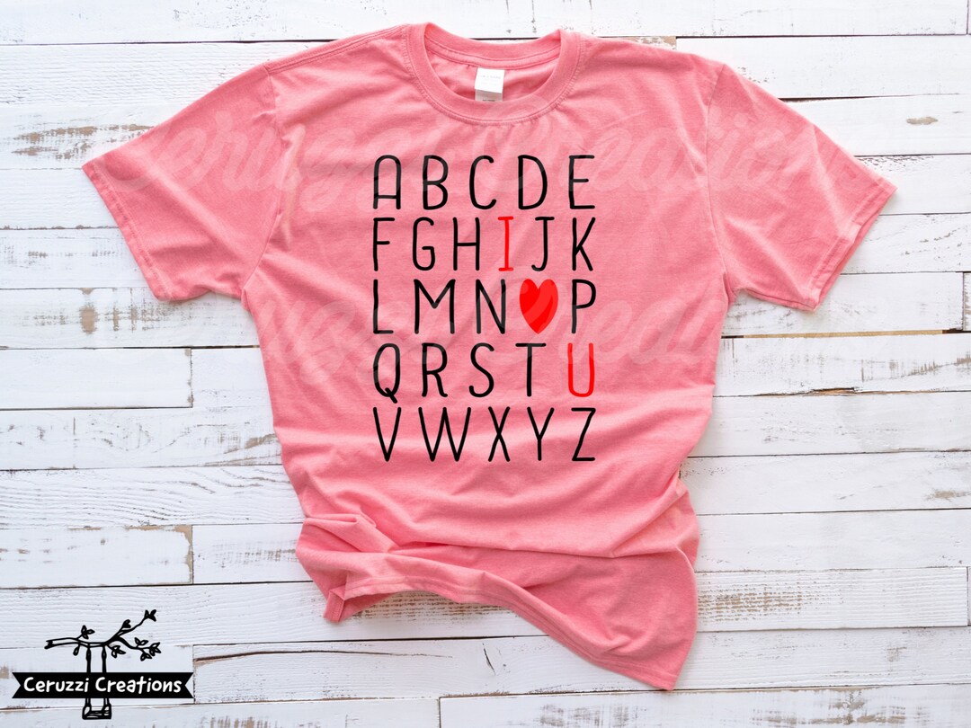 Alphabet I Love You SVG| ABC I Love You SVG| Valentine's Day Svg ...