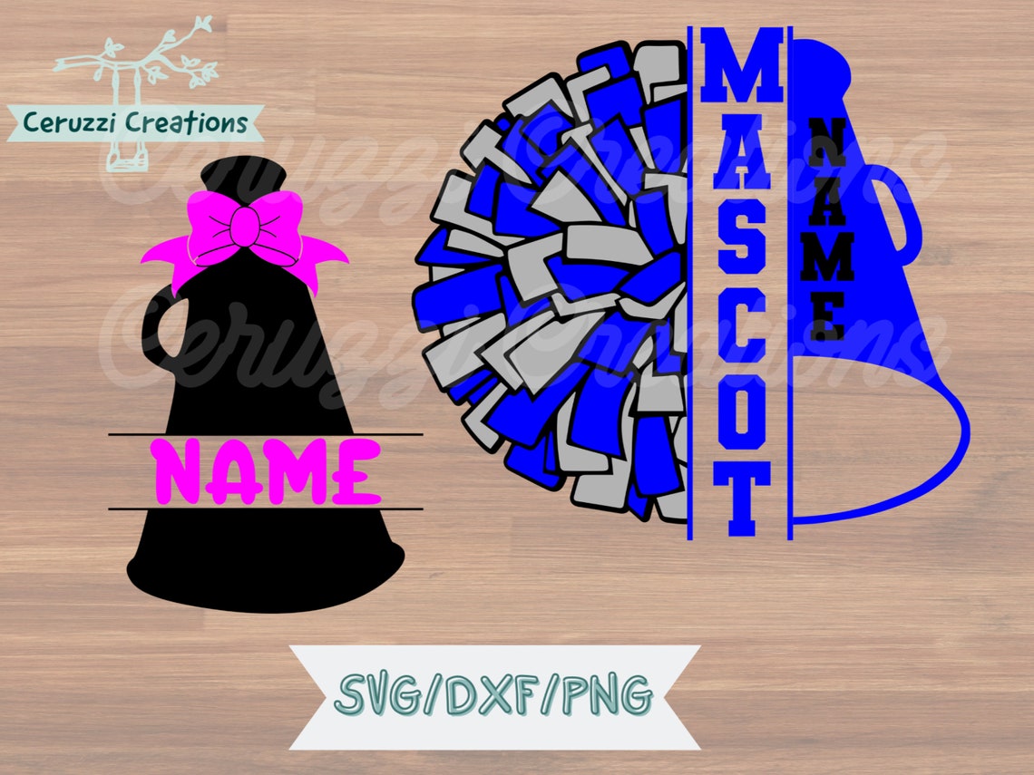 Cheer Bundle SVG Megaphone SVG Pom Pom SVG Cheer Svg - Etsy