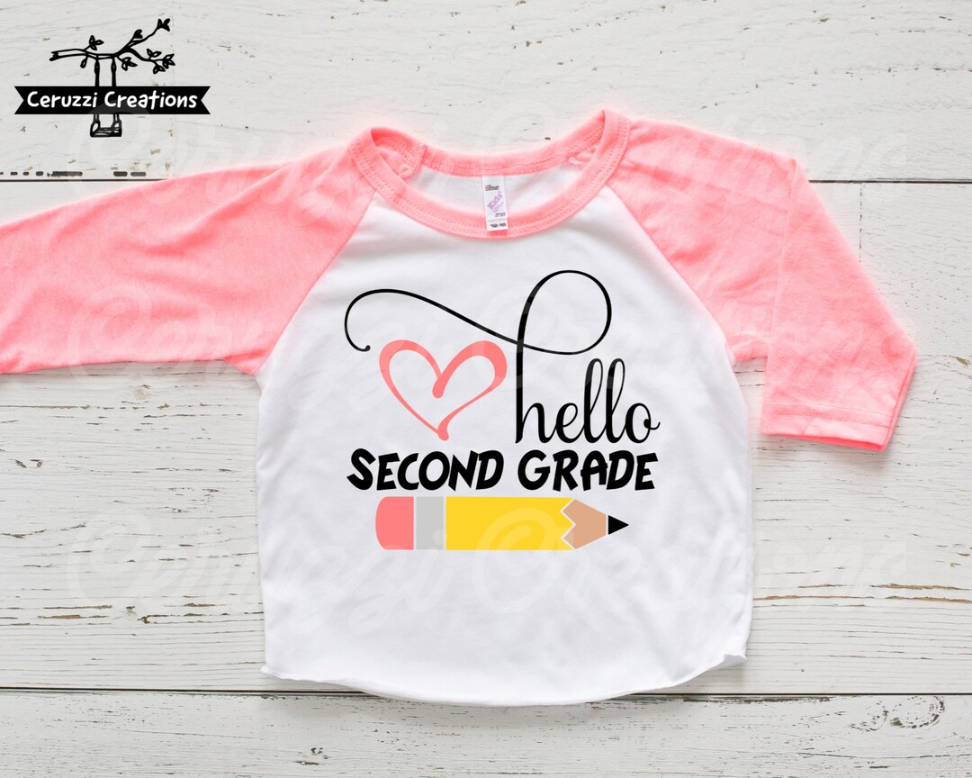 Hello Second Grade SVG| Back to School SVG| First Day of School SVG ...