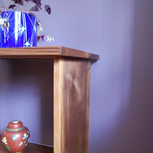 Solid Walnut Record Player Table and LP Holder for 12" Vinyl Lps ...