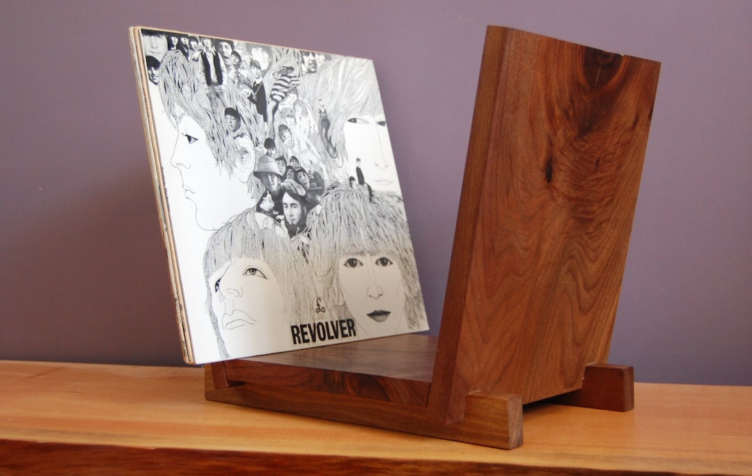 12" Vinyl LP Display - Beautiful Solid Walnut Holder With Solid Bottom ...