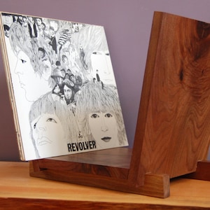 12" Vinyl LP Display - Beautiful Solid Walnut Holder With Solid Bottom ...