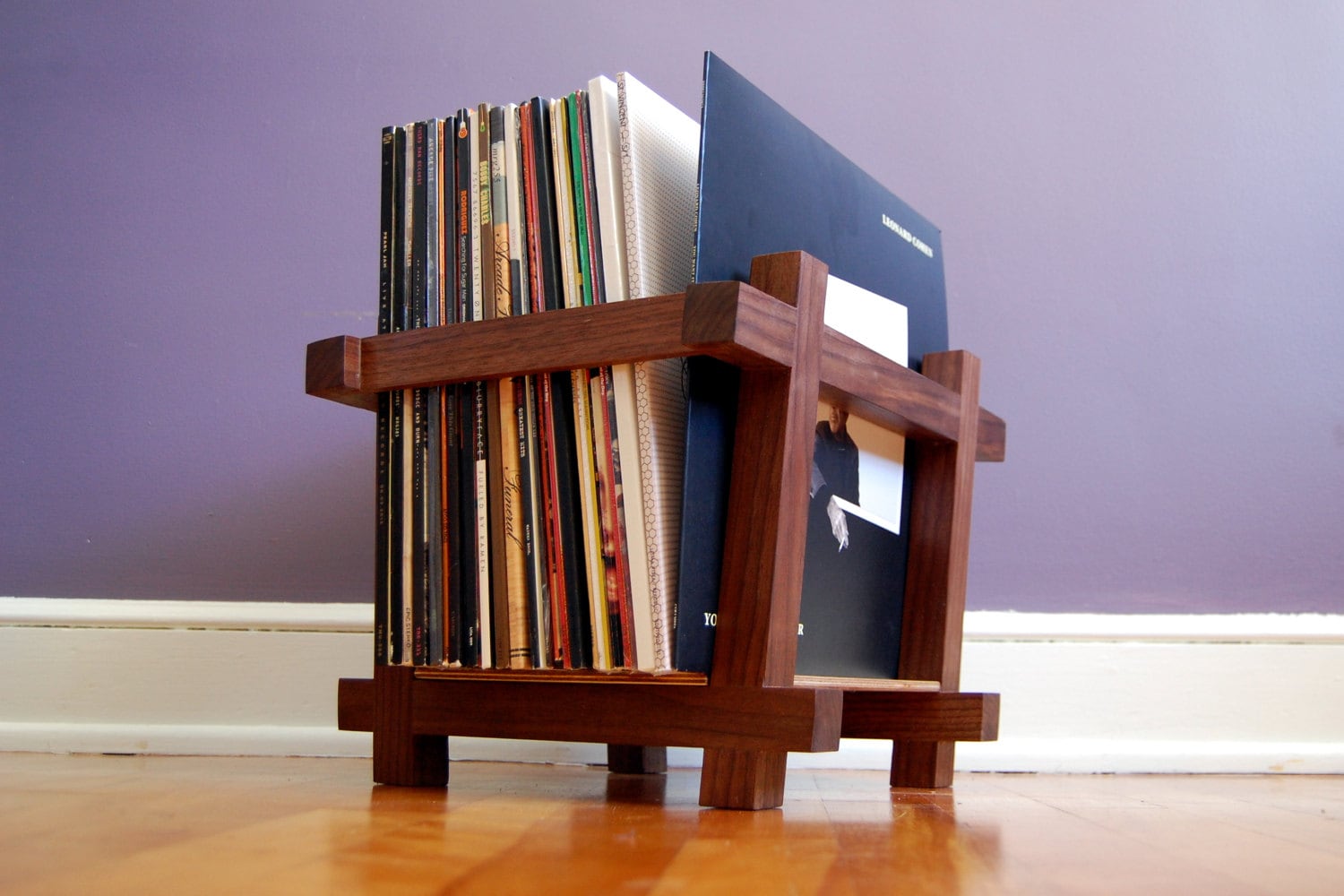 Record Crate Audiophile Vinyl Storage 40-45 LPS | Etsy