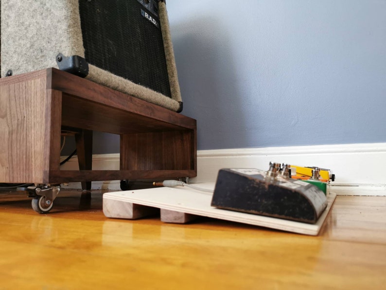 Custom Walnut Guitar Amp Stand and Pedal Board. - Etsy