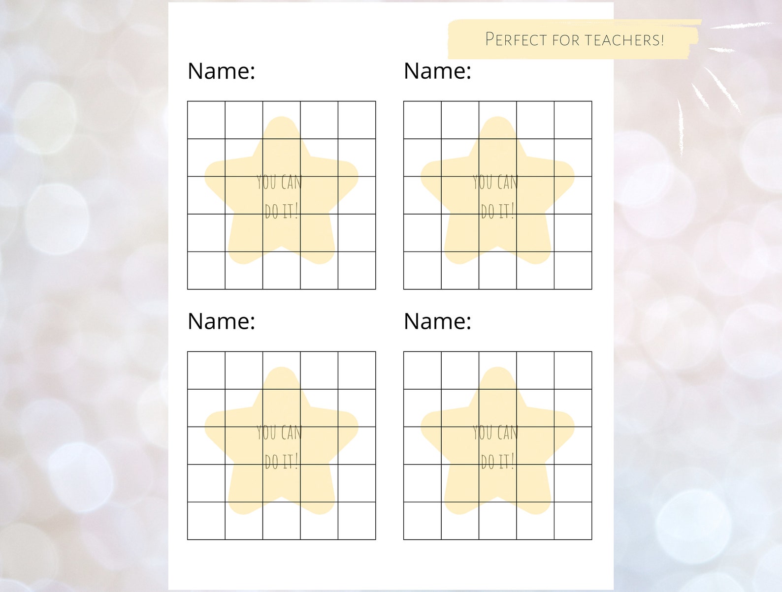 Student Teacher Sticker Chart | Multiple Sticker Charts | Reward Chart ...