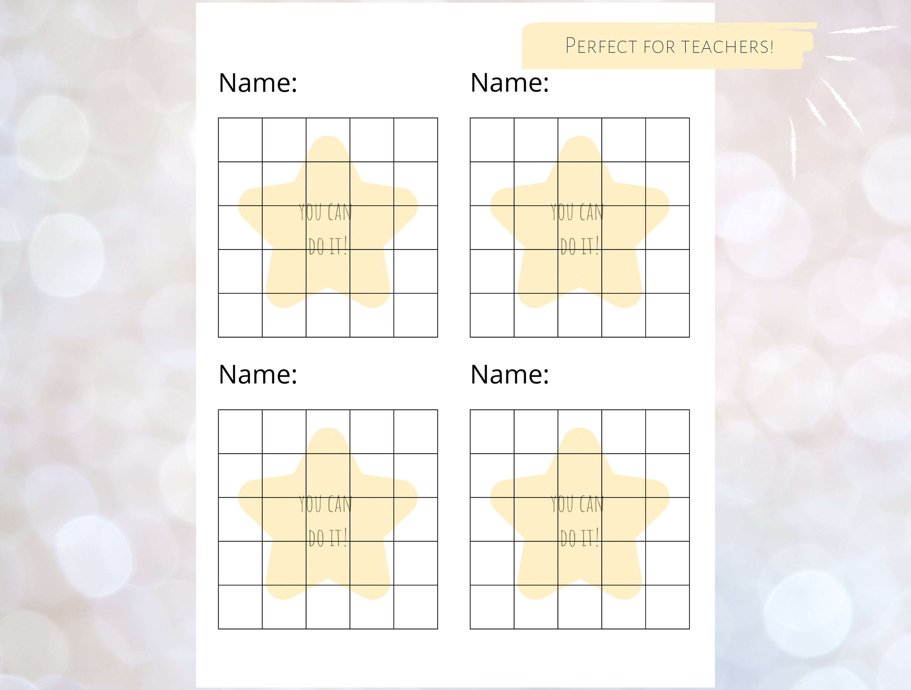 Student Teacher Sticker Chart | Multiple Sticker Charts | Reward Chart ...