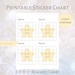 Student Teacher Sticker Chart | Multiple Sticker Charts | Reward Chart ...