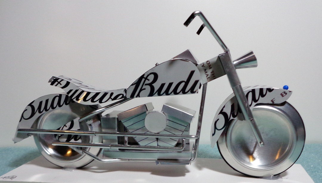 Budweiser Aluminum Motorcycle - Etsy