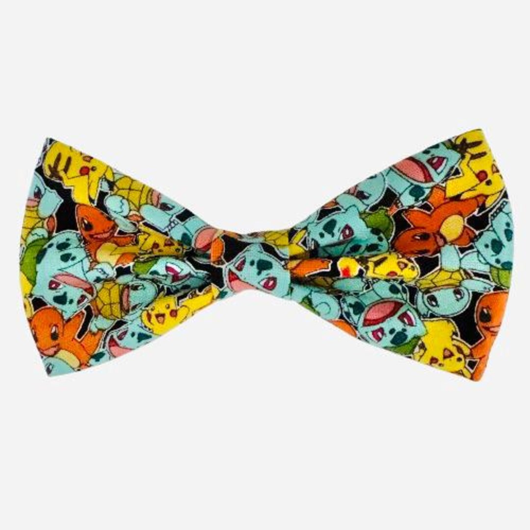 Pokemon Bow Tie Pikachu Boys Fun Gamer Bow Tie - Etsy