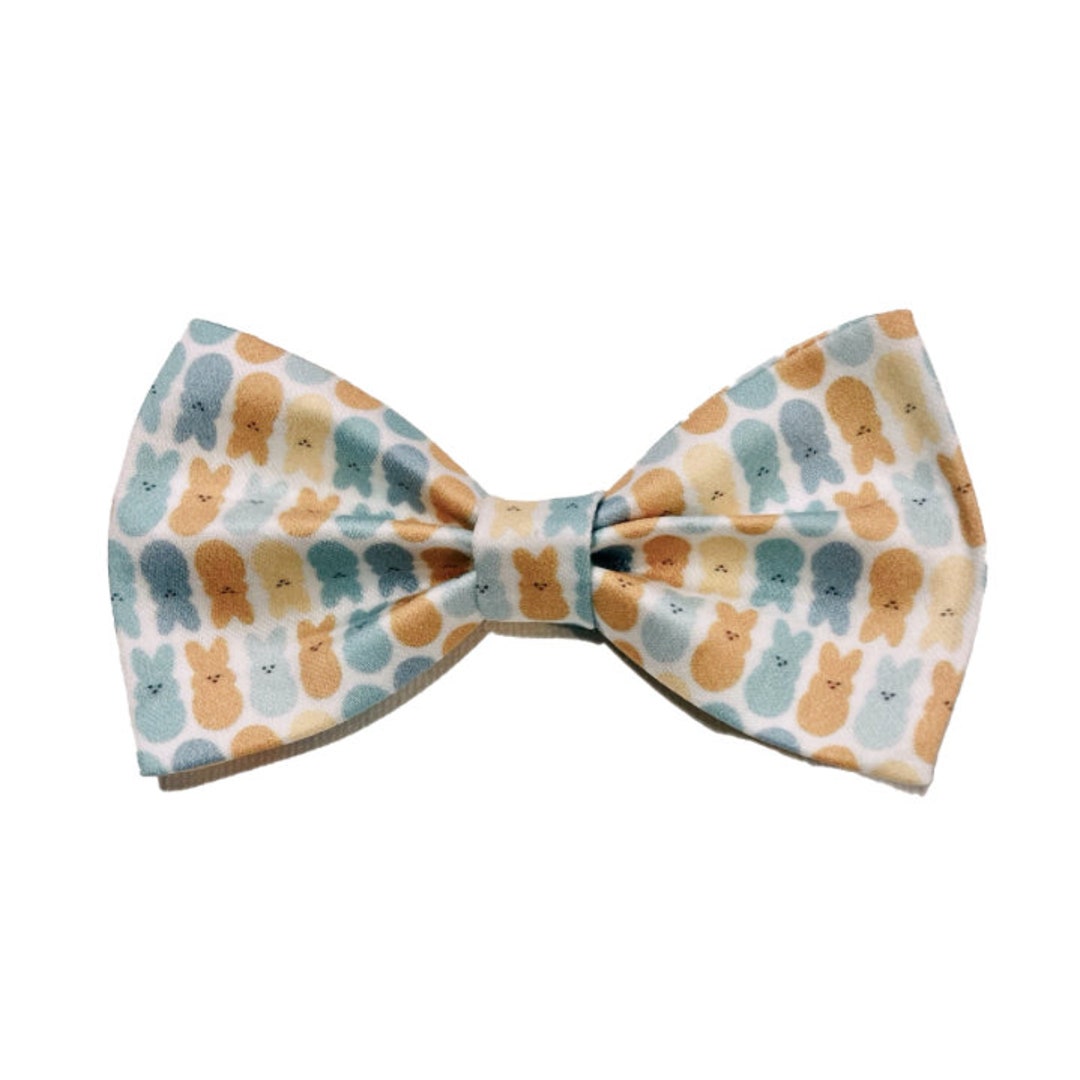 Easter Bunny Bow Tie Peeps Bow Tie Rabbit Bowtie Blue Yellow Bunny ...