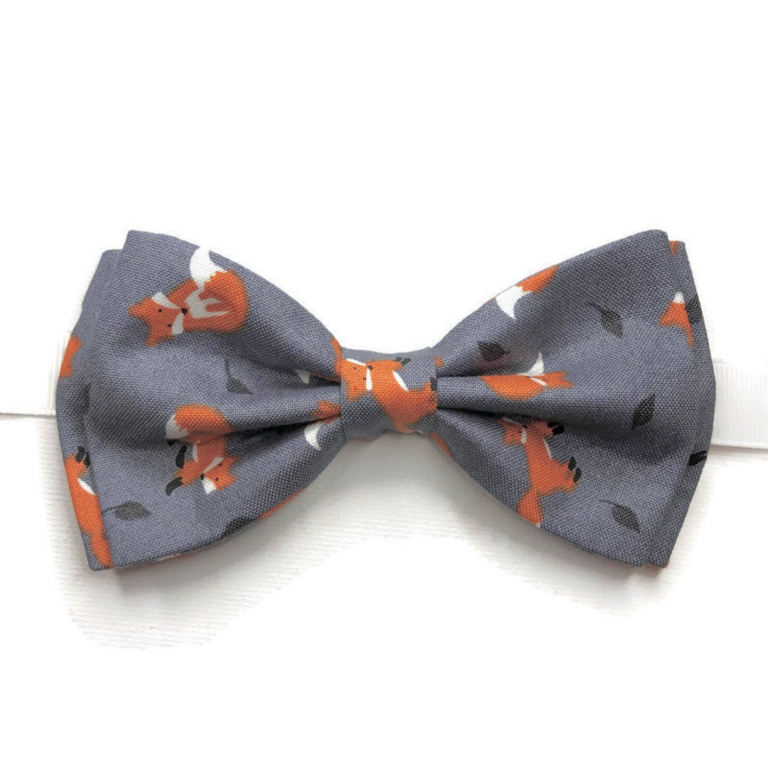 Fox Bow Tie Woodland Bow Tie Mens Fox Bow Tie Fun Boys Bow Tie Wild ...