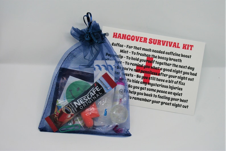 Luxury Hangover Survival Kit - Minimise the Hangover Maximise the ...