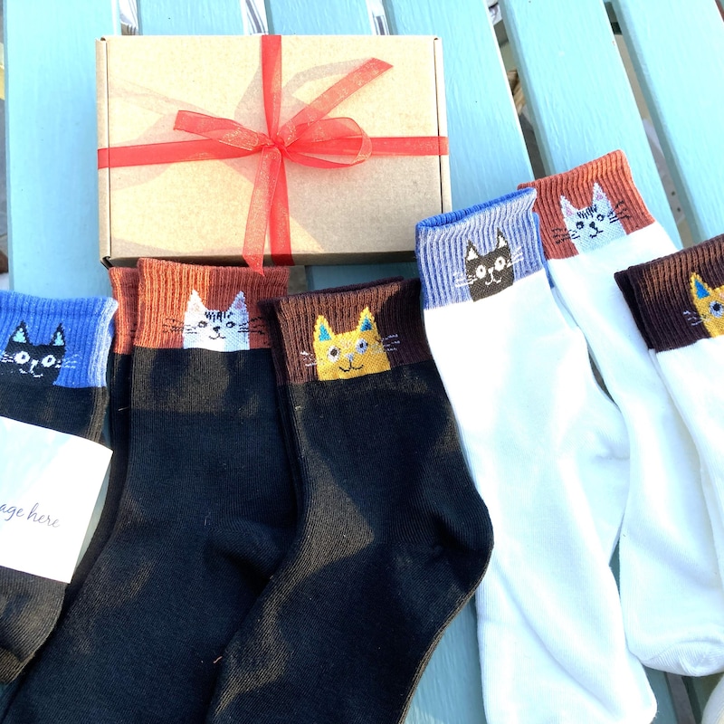 Light and Dark Blue Socks - Etsy UK