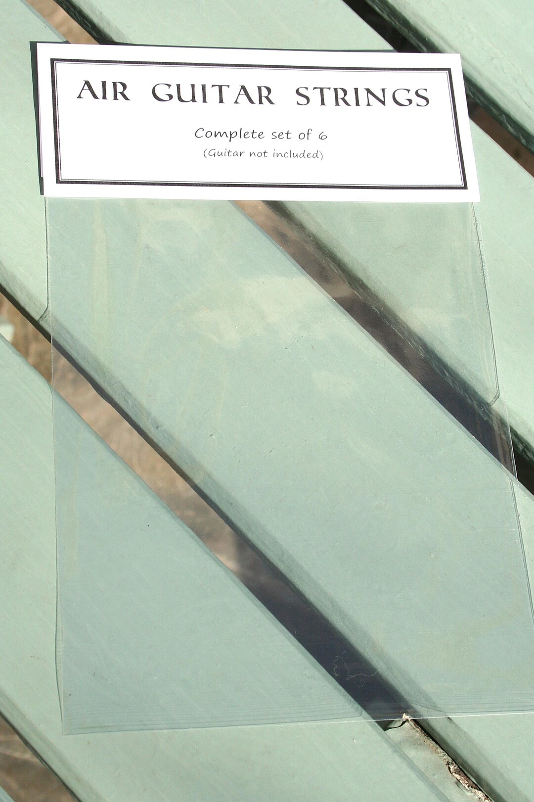 Air Guitar Strings - Set of 6 (guitar Not Included) - Fun Joke Gift for ...