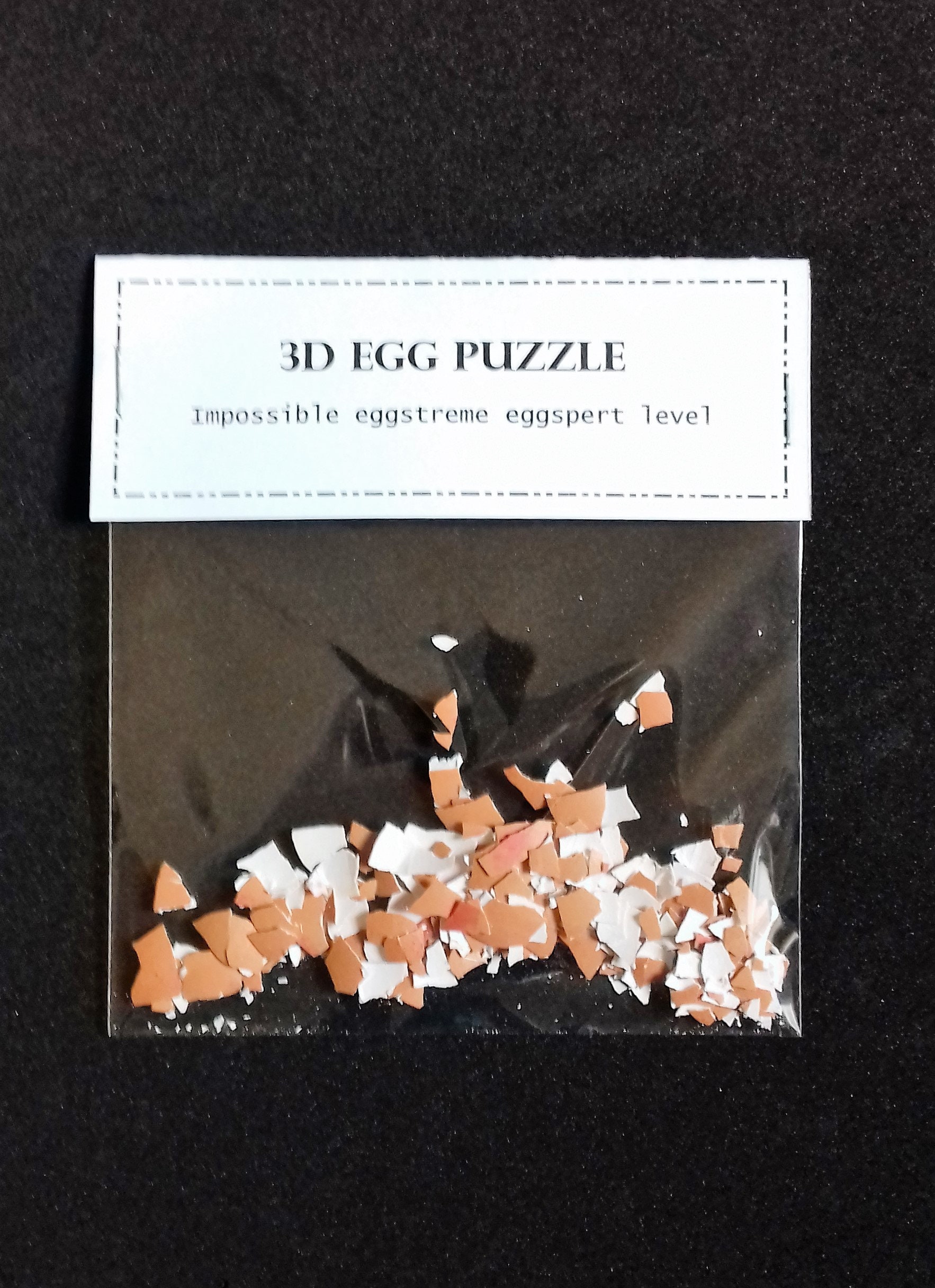 3D Egg Puzzle Impossible Eggstreme Eggspert Level. Fun Joke | Etsy UK