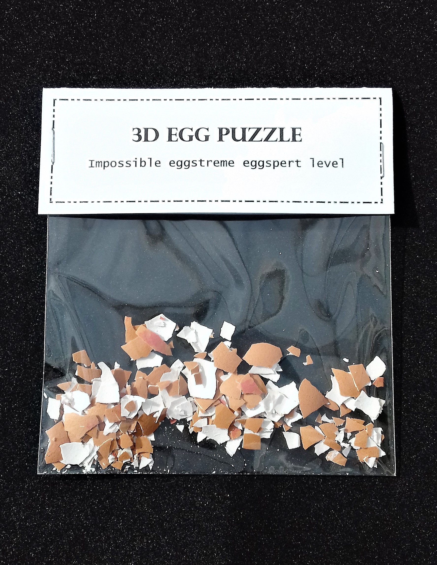3D Egg Puzzle Impossible Eggstreme Eggspert Level. Fun Joke | Etsy UK