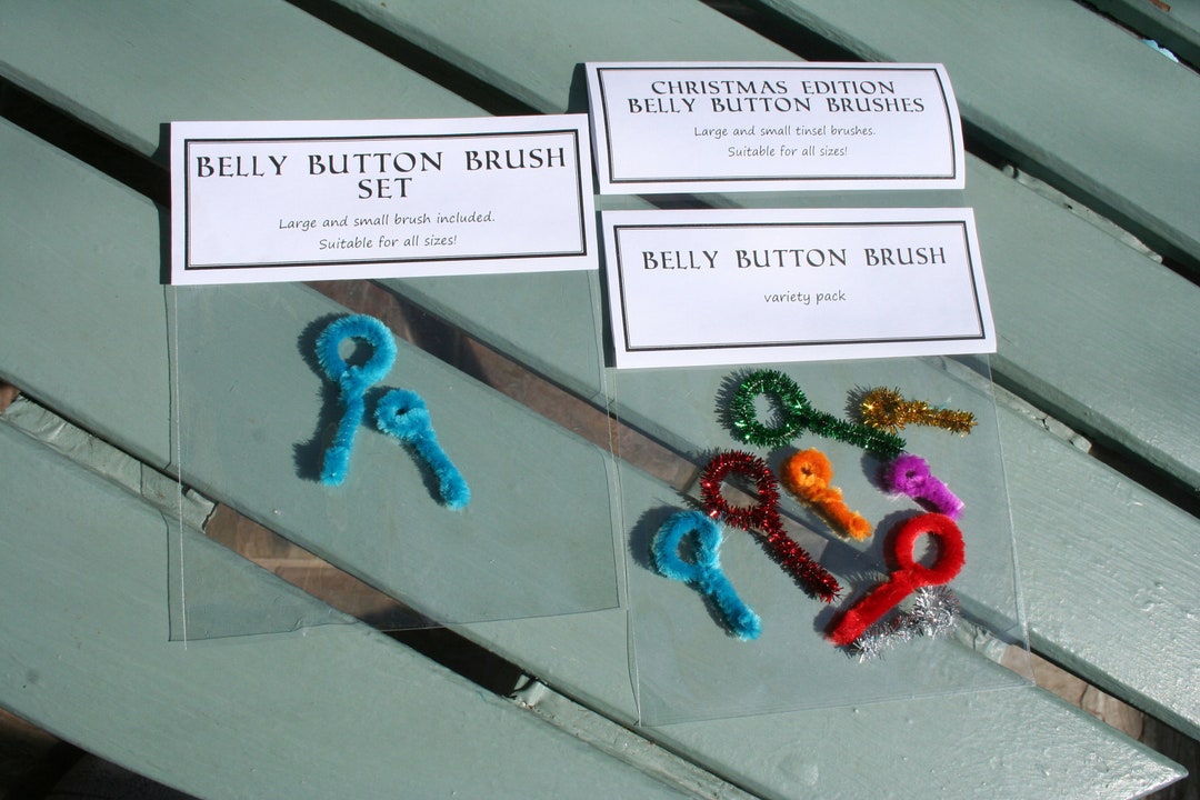 Belly Button Brush Set - Large and Small Brush Suitable for All Sizes ...