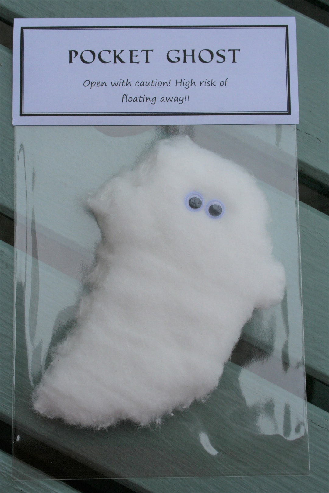 POCKET GHOST - Open With Caution - High Risk of Floating Away! Fun Joke ...