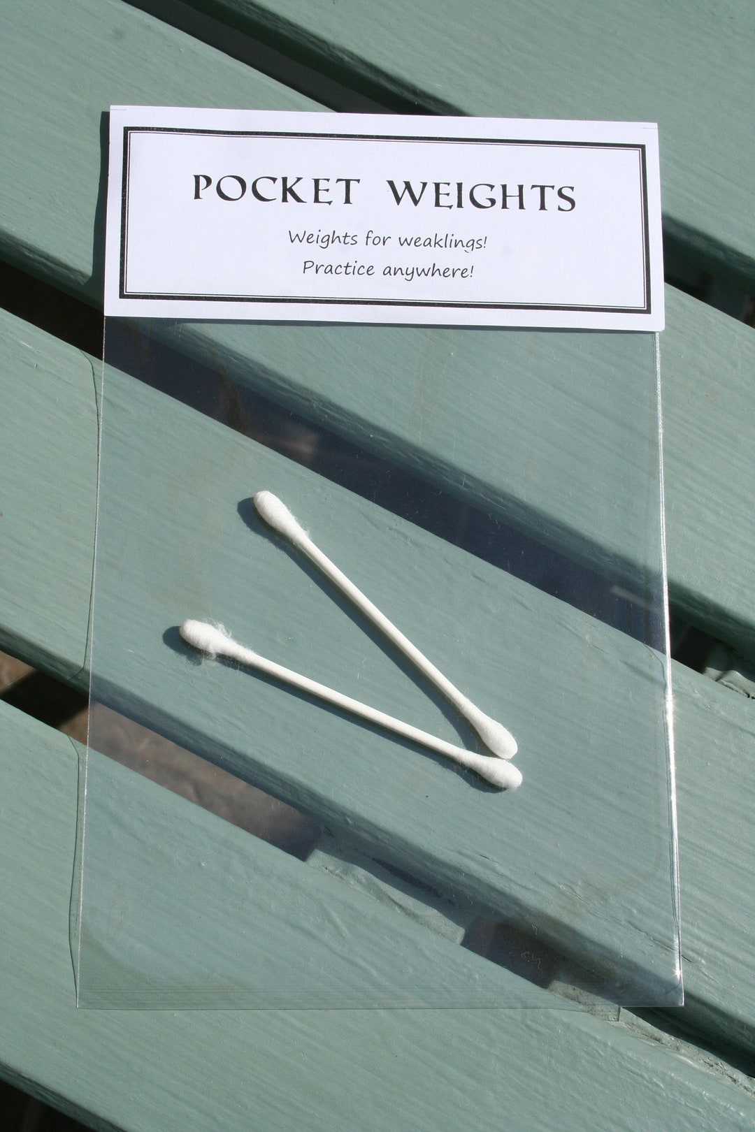 Pocket Weights - Weights for Weaklings - Practice Anywhere - Joke Gift ...