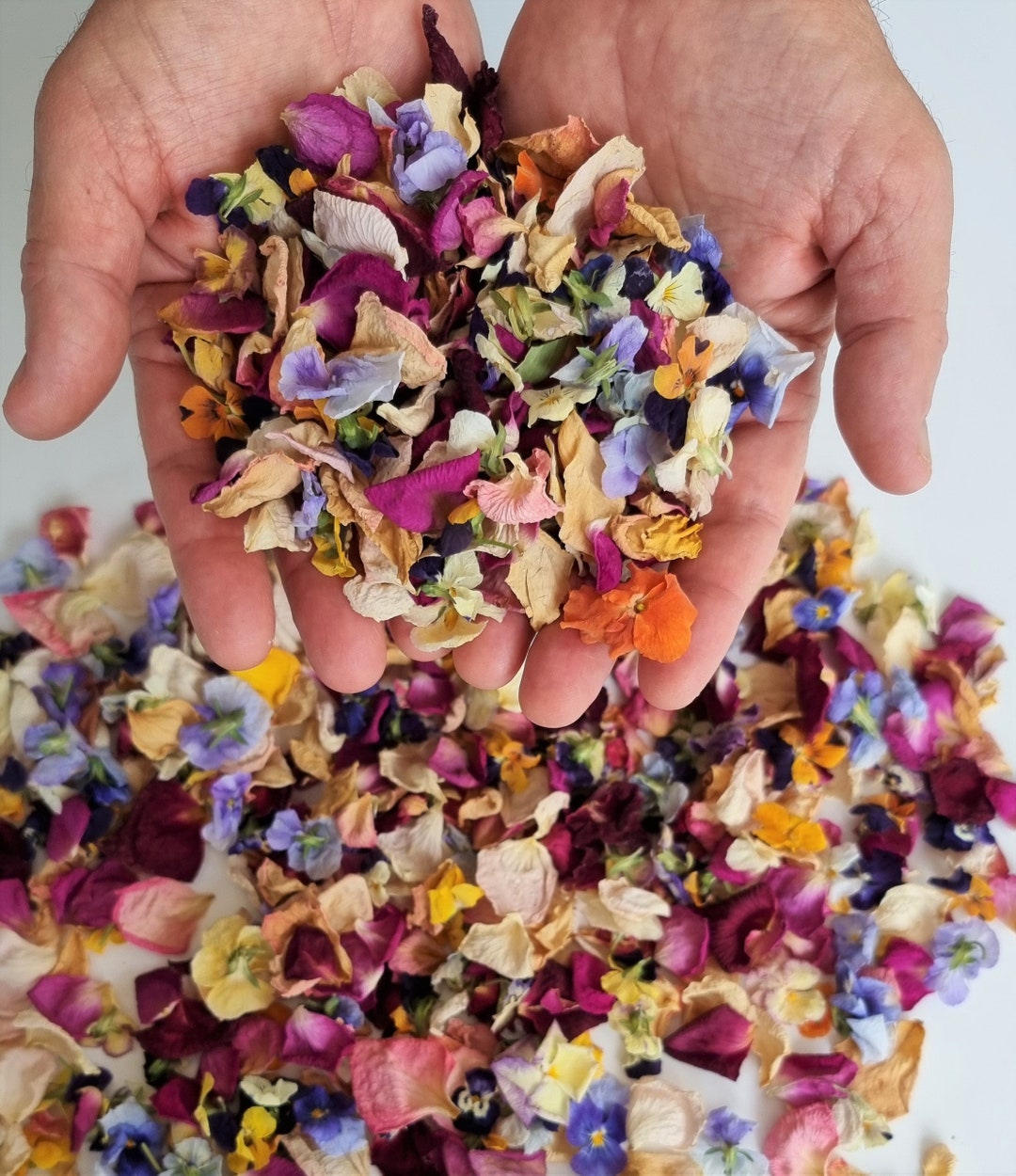 SALE! Natural Dried Flower Confetti: Rose Petals & Pansies ...
