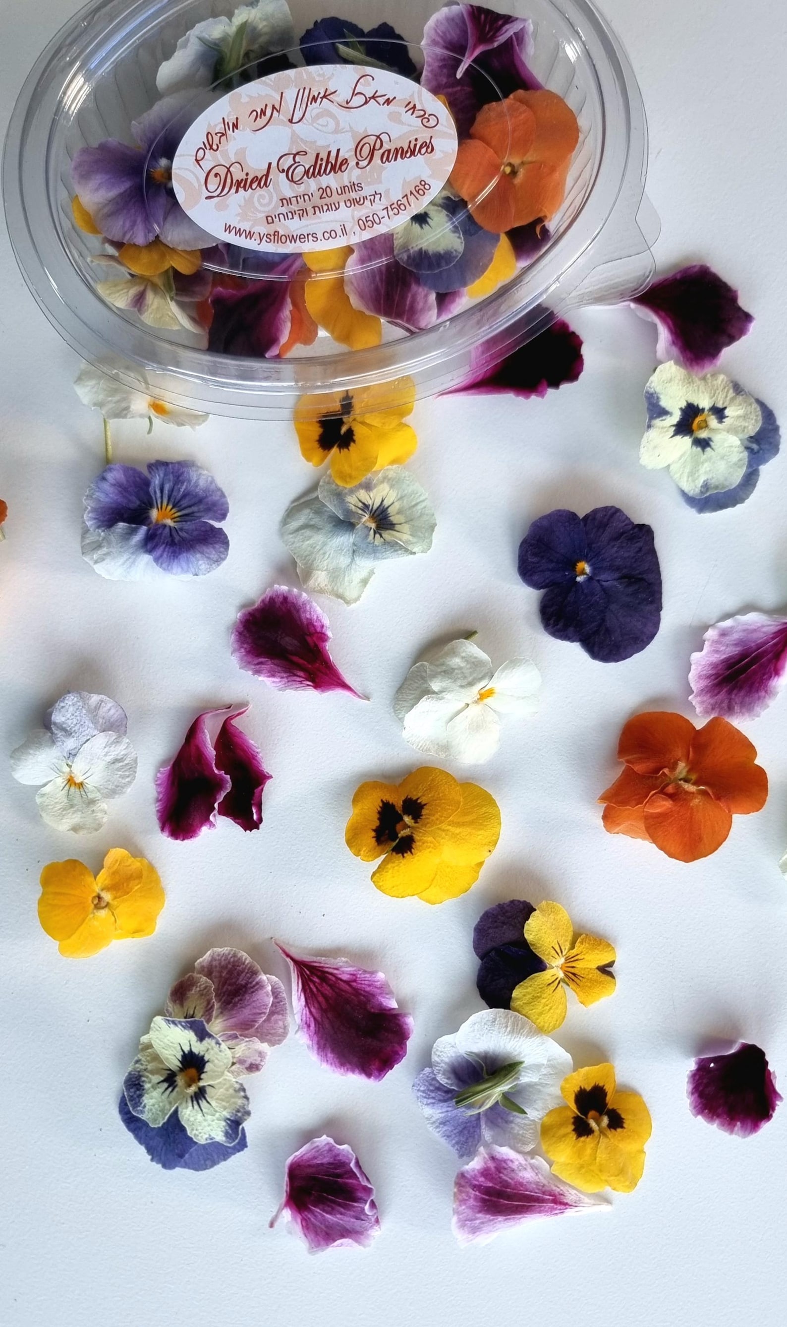 60 Edible Freeze-dried Pansies: Organic Cake & Drink Toppers - Etsy