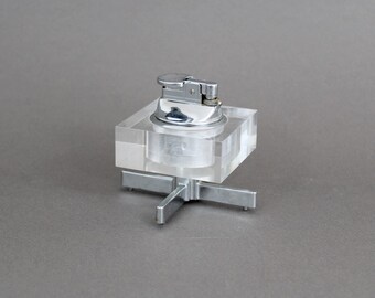 Vintage 1970s RONSON Lucite Table Lighter, Desk Accessory, Office Decor ...