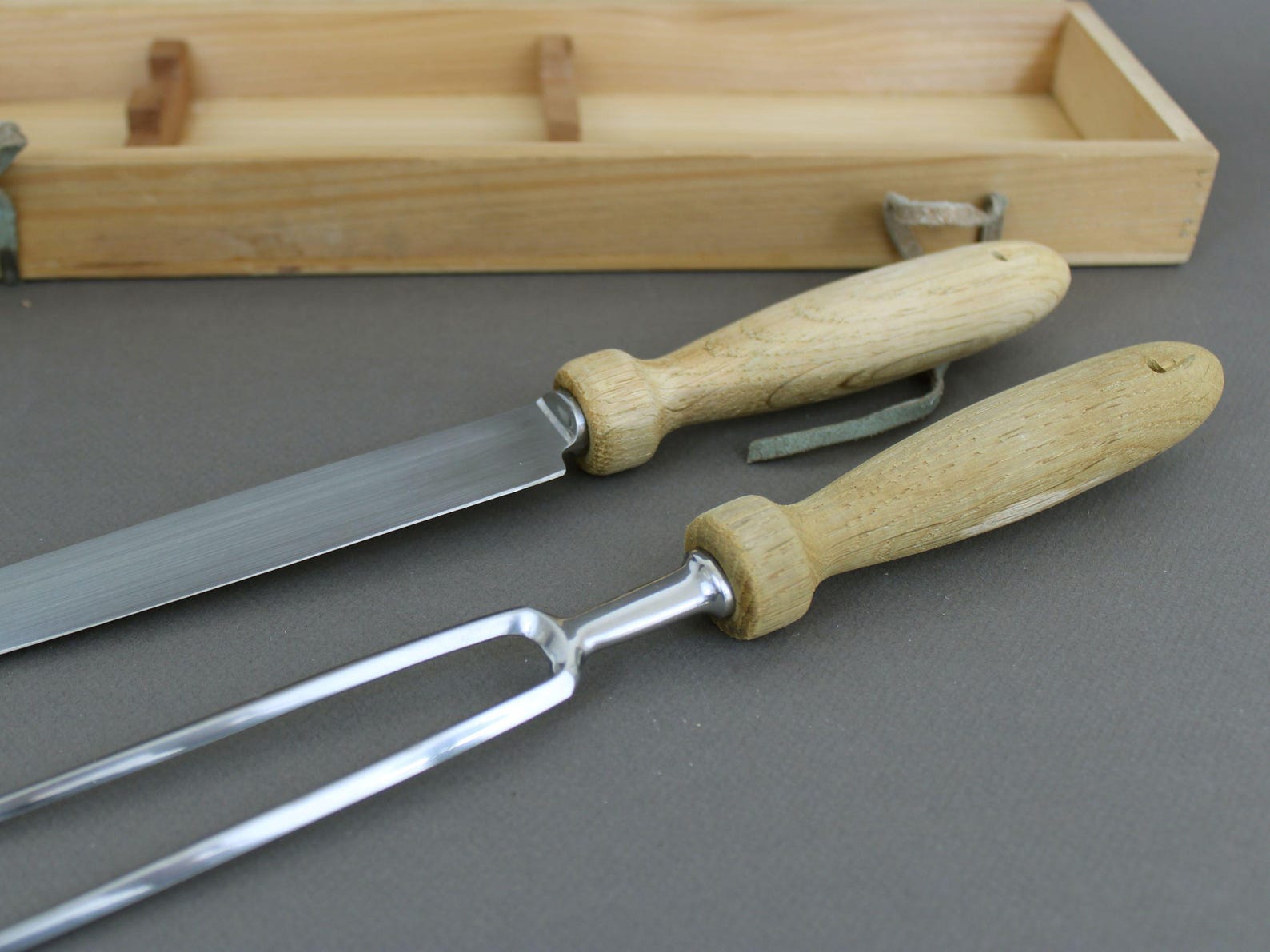 Vintage 1950s AMBOSS AUSTRIA Carving Set, Mid Century Modern Fork ...