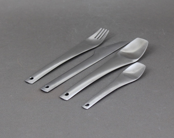 Vintage 1980s TERENCE CONRAN Cutlery Set for 6, Stainless Steel, Modern ...