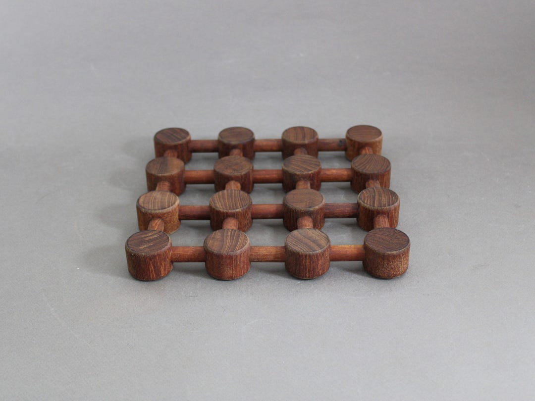 Vintage 1960s RICHARD NISSEN Teak Trivet, Dining Table Decor, Danish ...