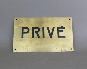 Private Brass Plaque - Etsy