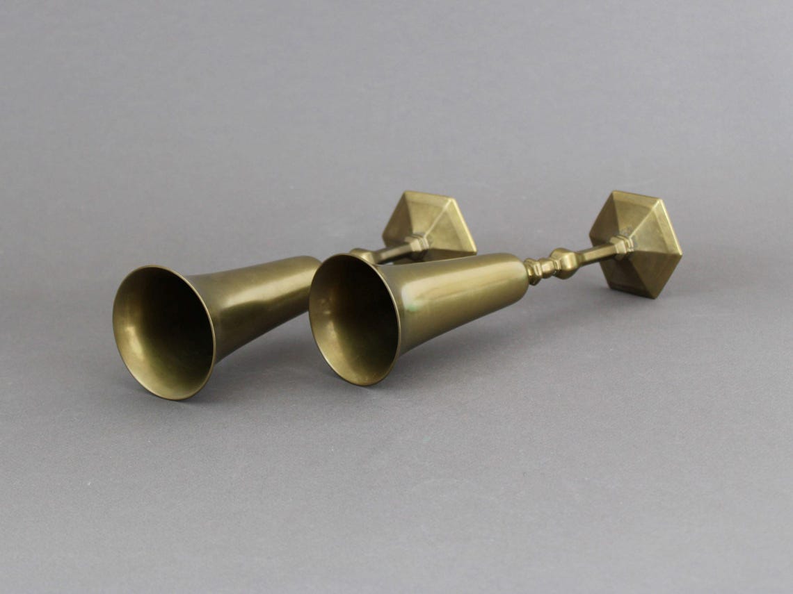 Vintage 1970s VALENTI Spain Brass Champagne Glasses, Luxury Decor - Etsy