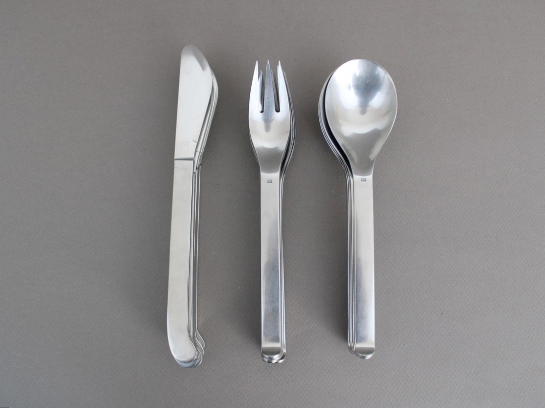 Vintage 1950s JEAN LUCE Cutlery Set, 21 Pieces, French Stainless Steel ...