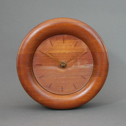 Mid Century Danish Scandinavian Teak Wood Clock - Etsy