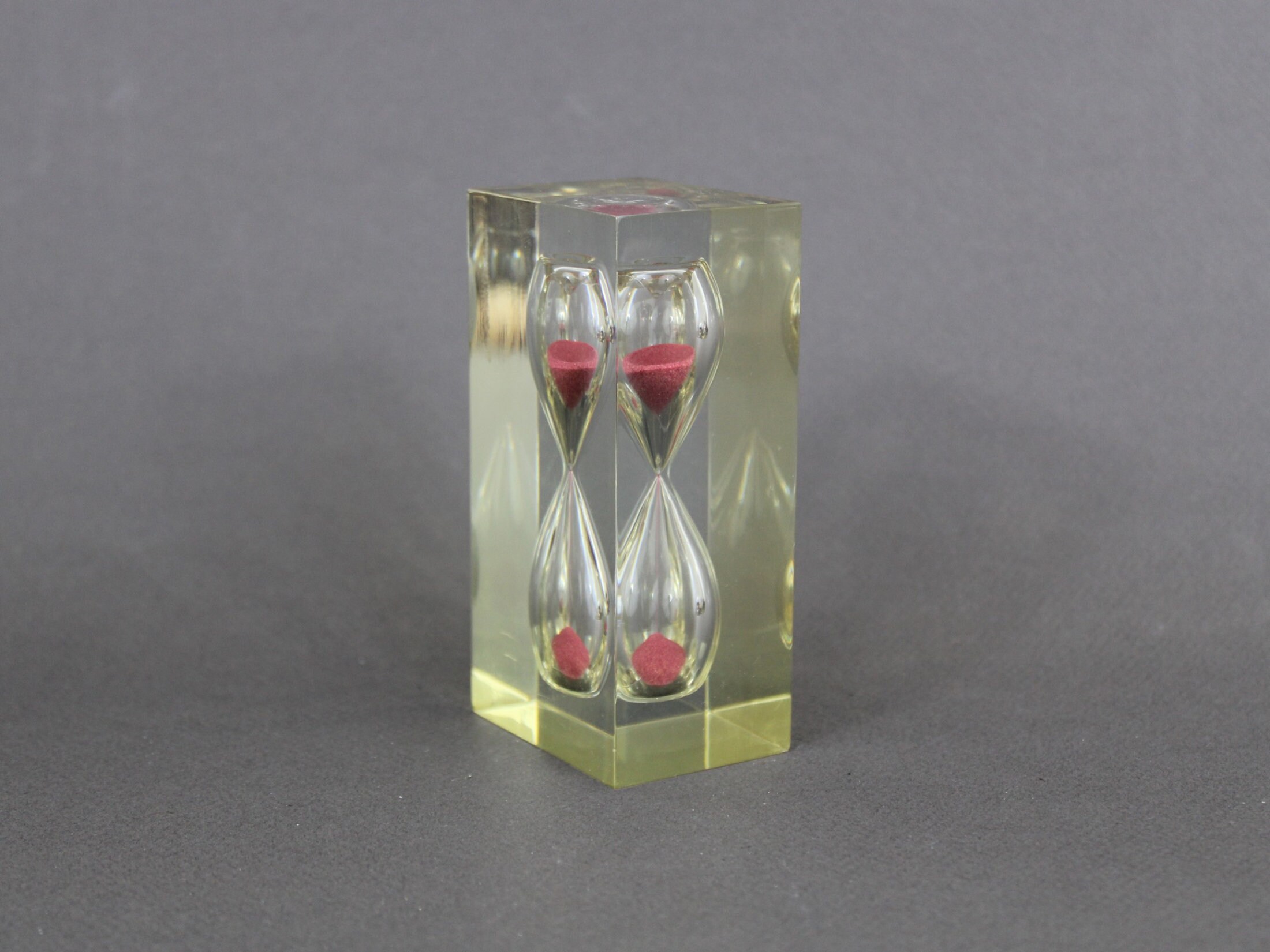 Vintage 1970s Small Hourglass Sand Timer Resin Inclusion - Etsy