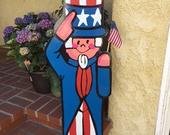 Uncle Sam Yard Art | Etsy