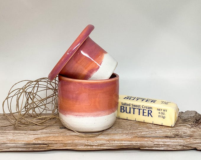 Butter Crock, French Butter Crock, Butter Dish, Ceramic Butter Keeper ...