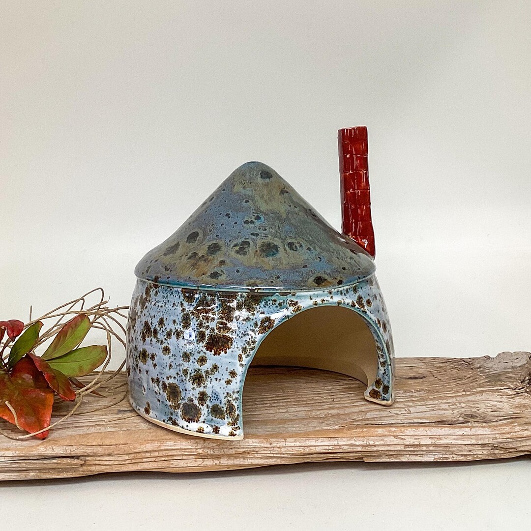 Pottery Toad Cottage, Garden Fairy Home, Toad House, Gnome Home, Lizard ...