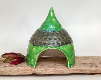 Pottery Toad Cottage, Garden Fairy Home, Toad House, Gnome Home, Lizard ...