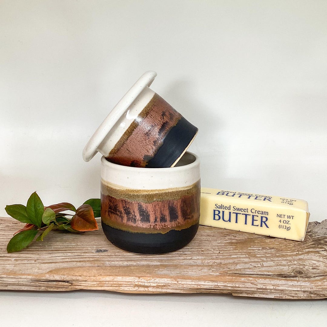 Butter Crock, French Butter Crock, Butter Dish, Ceramic Butter Keeper ...