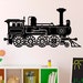 Steam Train Wall Decal Locomotive Vinyl Sticker Railroad Railway Home ...