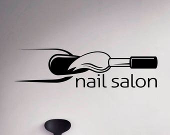 Nail Salon Window Decal - Etsy