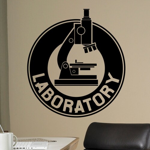 Laboratory Wall Decal Vinyl Sticker Chemistry Microscope Art - Etsy