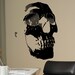 Human Skull Wall Decal Vinyl Sticker Home Interior Wall Art Decor Mural ...